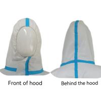 China Fully Closed Disposable Protective Clothing with Blue Tape and Anti-Splash Coverall for sale