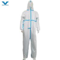 China Light Chemical Protective Clothing CE Type4/5/6 Cat3 Microporous Waterproof PPE Coveralls for sale