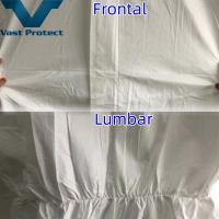 China Taped Seam White Strong Breathable Anti-Static Micro Film Coverall 65GSM Type 5/6 for sale