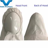 China Disposable White Microporous Clothing With Anti Mildew And Anti Bacterial Peculiarity for sale