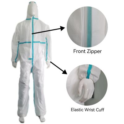China Vastprotect Nonwoven Disposable Isolation Coveralls for Samples 1 Piece Min.Order for sale