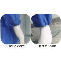 China Protective Clothing CE Type5 6 PPE Kit Suit SMS Nonwoven Coverall Without Footscover for sale