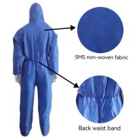 China Waterproof Breathable Suite 50000PCS/Day Production Ability SMS Non-Woven Coveralls for sale