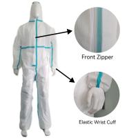 China Nonwoven Hooded Isolation Taped Coverall Provide Free Sample for Preventing Infection for sale