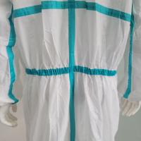 China Nonwoven Hooded Isolation Taped Coverall Provide Free Sample for Preventing Infection for sale