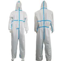 China Breathable Anti Splash Microporous Safety Coverall Without Shoe Cover For Direct Sale for sale