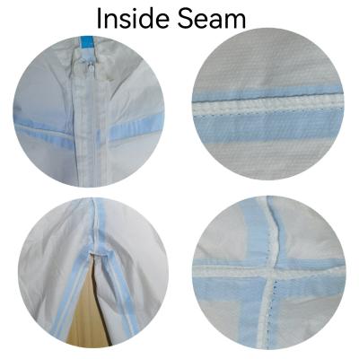 China Breathable Anti Splash Microporous Safety Coverall Without Shoe Cover For Direct Sale for sale