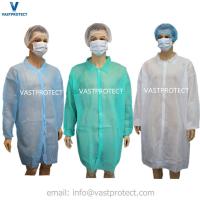 China Laboratory Work Wear VPT-501 Industrial CE Disposable Nonwoven Coat Model NO. VPT-501 for sale