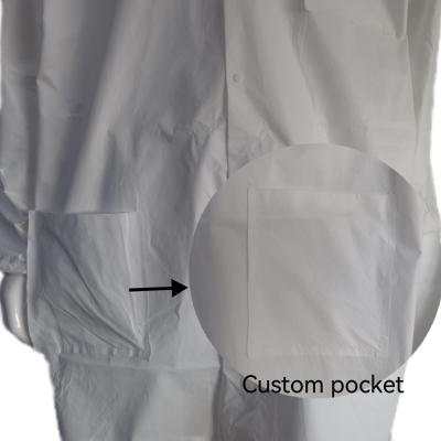 China VASTPROTECT-501 Waterproof Sterile White Uniform Lab Coat With 30 Days Refund Policy for sale