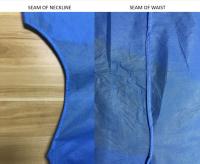China VASTPROTECT-501 Blue Hydroponic SMS Non Woven Isolation Gown for sale