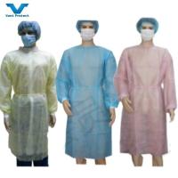 China Hypoallergenic Breathable Surgical Gown with Knitted Cuffs for Adults for sale