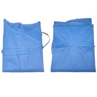 China Disposable Surgical Gown VPT-501 Soft Blue Protection Fluid Proof Anti Static Adequate Supply for sale