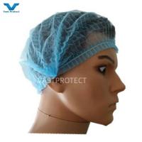 China Disposable Blue 18g PP Clip Mob Bouffant Cap For Food Processing Disposable for sale
