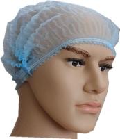 China Disposable Blue 18g PP Clip Mob Bouffant Cap For Food Processing Disposable for sale