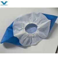 China PP CPE Anti Slip Blue White Disposable Protection Shoe Cover Cleaning for sale