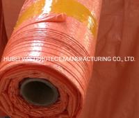 China 12 Prime *100 Prime Orange PE Tarpaulin Roll Versatile And Long-Lasting for sale