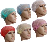 China Double Elastic Nonwoven PP Clip Strip Bouffant Hairnet Mob Cap for Head Hair Cover for sale