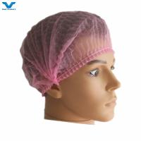 China Double Elastic Nonwoven PP Clip Strip Bouffant Hairnet Mob Cap for Head Hair Cover for sale