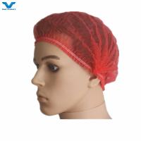 China Non-Sterilized Customization Disposable Nonwoven PP Mob Clip Strip Bouffant Hairnet Cap for sale