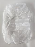 China Disposable Non-Woven PP Ninja Astronaut Space Balaclava Cover Head Hood with 2 Ply Face Mask for sale