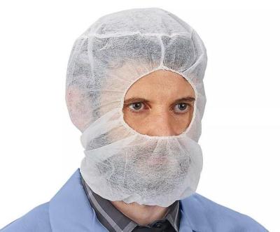 China Polypropylene Material Disposable Protective Balaclava for Food Processing Industry for sale