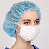 China Color Selection Yellow Round Cap For Doctor / Surgeon / Nurse / Worker In Dustfree Workshop for sale