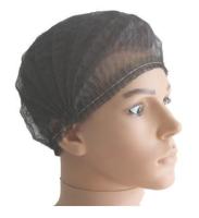 China Disposable Nonwoven Mob Strip Clip Hairnet Cap V101 with One Single or Double Elastic for sale