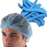 China Disposable Non-Woven PP Clip Strip Bouffant Doctor Nurse Mob Cap for Medical Surgical for sale