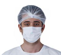 China Disposable Non-Woven PP Clip Strip Bouffant Doctor Nurse Mob Cap for Medical Surgical for sale
