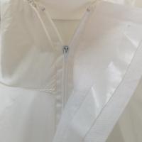 China Workwear 175*140cm Disposable White Microporous 56GSM Tyvek 500 PPE Suit for Chile Market for sale