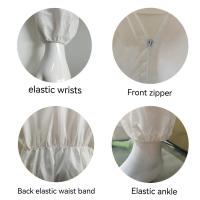 China Waterproof Breathable Microporous Disposable Suit for Infection Prevention 55-70GSM for sale