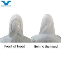 China Waterproof Breathable Microporous Disposable Suit for Infection Prevention 55-70GSM for sale