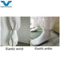 China Durable Waterproof Protective Microporous Hooded Coveralls with Ankle Style S-5XL for sale