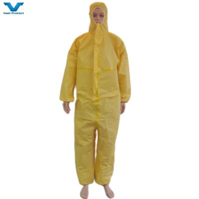 China 175*140cm Fully Closed Disposable Protective Chemical Overall CE Coveralls OEM/ODM for sale