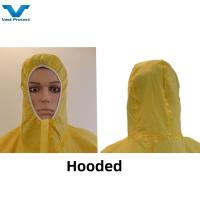 China VASTPROTECT-609 Yellow Disposable Coverall Chemical Resistance Protective Suit 175*140cm for sale