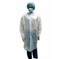 China Spring/Autumn Season OEM Customized Non-Woven PP Lab Coat for Food Industry Visitors for sale