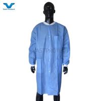 China 20000PCS/Day Production White PP/SMS/Micro-Porous Uniform Disposable Visitor Lab Coat for sale