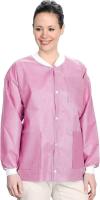 China SMS Disposable Lab Jackets Coat 45GSM Hip Length with Pockets Knit Cuffs Adult 5XL for sale