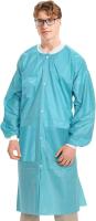 China Dust-Proof Adult Disposable Lab Coats with Knit Cuffs and Pockets ISO9001 Certified for sale