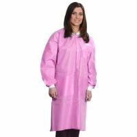 China Dust-Proof Adult Disposable Lab Coats with Knit Cuffs and Pockets ISO9001 Certified for sale