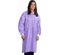 China Dust-Proof Adult Disposable Lab Coats with Knit Cuffs and Pockets ISO9001 Certified for sale
