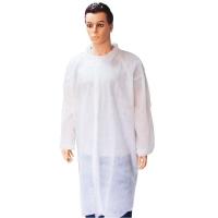 China Collar Single Collar or Double Collar Disposable Lab Coat White No Pockets for sale