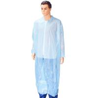 China Sky Blue Lab Coats for Adults PPE Spp SMS 45GSM Splash-Proof Painting with Mao Collar for sale