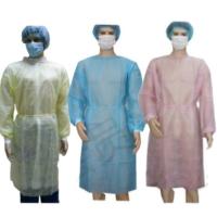 China Disposable Pink Nonwoven PP Sterile SMS Isolation Gown for Dental Hospital Operation for sale
