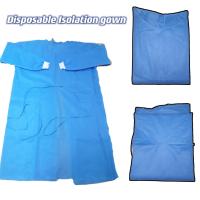 China Breathable AAMI Level 1/2/3 Disposable Isolation Gown 120*140cm for Inspection Tour for sale