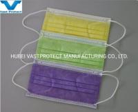China Customized En14683 3ply Breathable Earloop Adult Face Mask for Blue Age Group Adult for sale