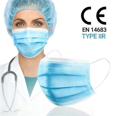 China Customised Logo Medical Grade 3 Ply Ear-Loop Disposable Face Mask for Food Industry for sale