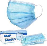 China Blue 3 Ply Earloop Disposable Medical Face Mask for Adult Nose Clip Elastic Lab Tested for sale