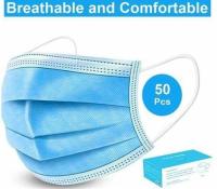 China Adult Breathable Soft Comfortable 3 Ply Disposable Face Mask With Earloop 14.5*9.5 Cm for sale