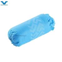 China Customizable Labs Disposable PP 10-30g Elastic Blue Anti-Slip Printed Shoe Cover for Labs for sale